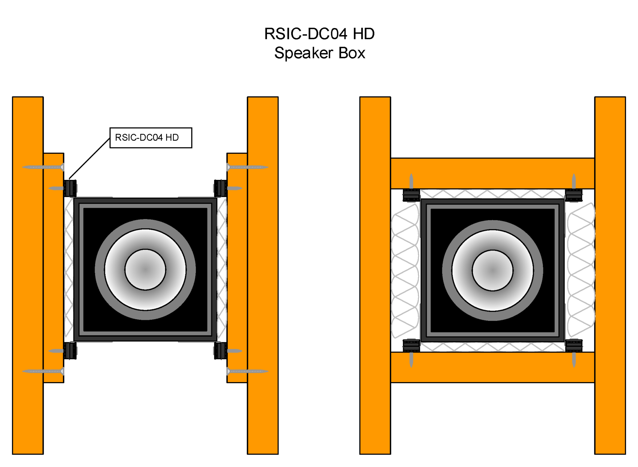 Sound Isolation Brackets | RSIC-DC04 | PAC International, LLC